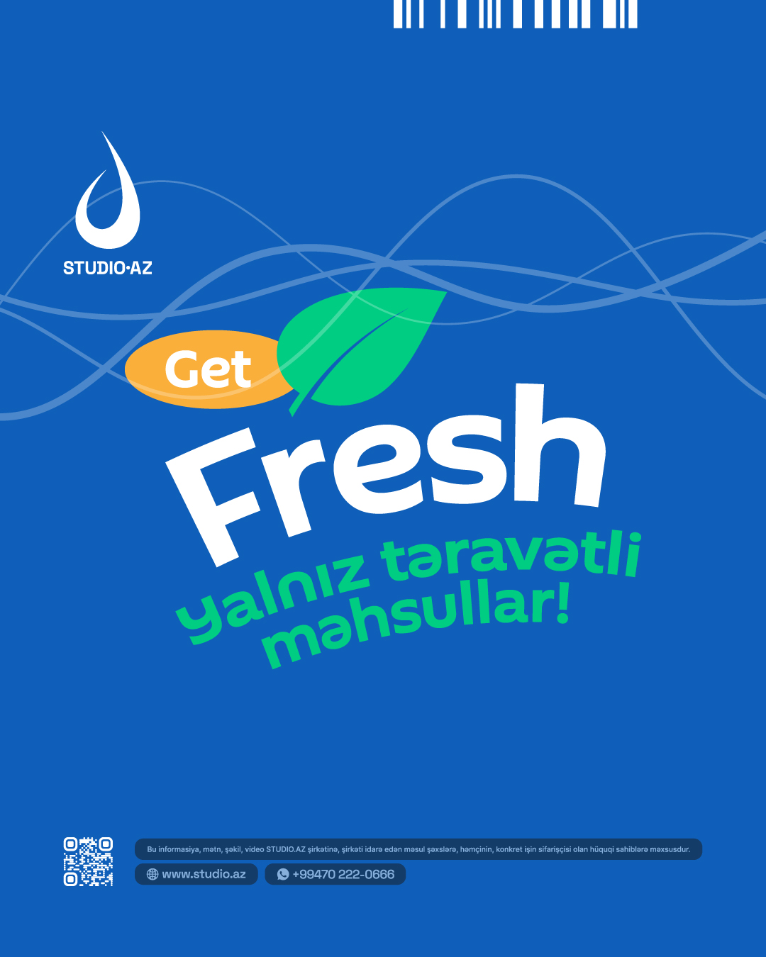 Get Fresh - Vizual kimlik (Brendinq) hazırlanması • STUDIO.AZ