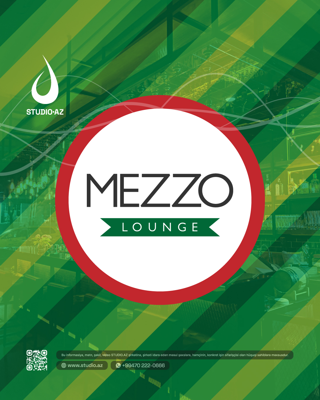 Mezzo Lounge - Vizual kimlik (Brendinq) hazırlanması • STUDIO.AZ