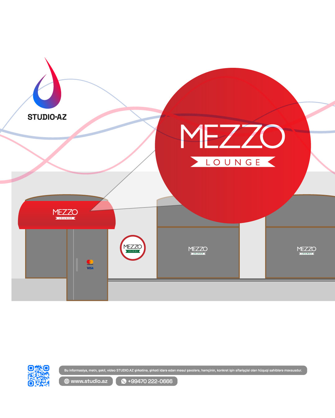 Mezzo Lounge - Vizual kimlik (Brendinq) hazırlanması • STUDIO.AZ