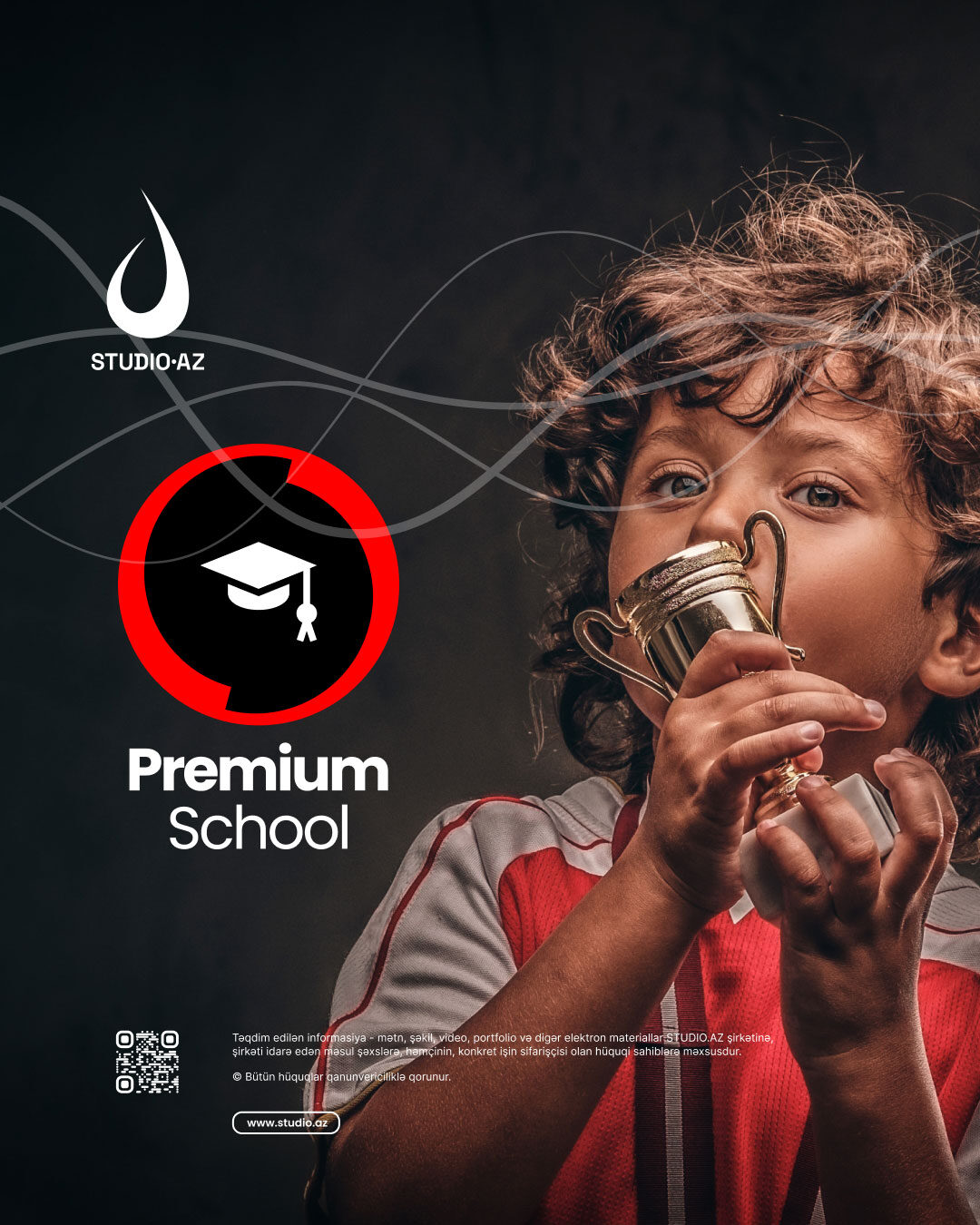 Premium School - Vizual kimlik (Brendinq) hazırlanması • STUDIO.AZ