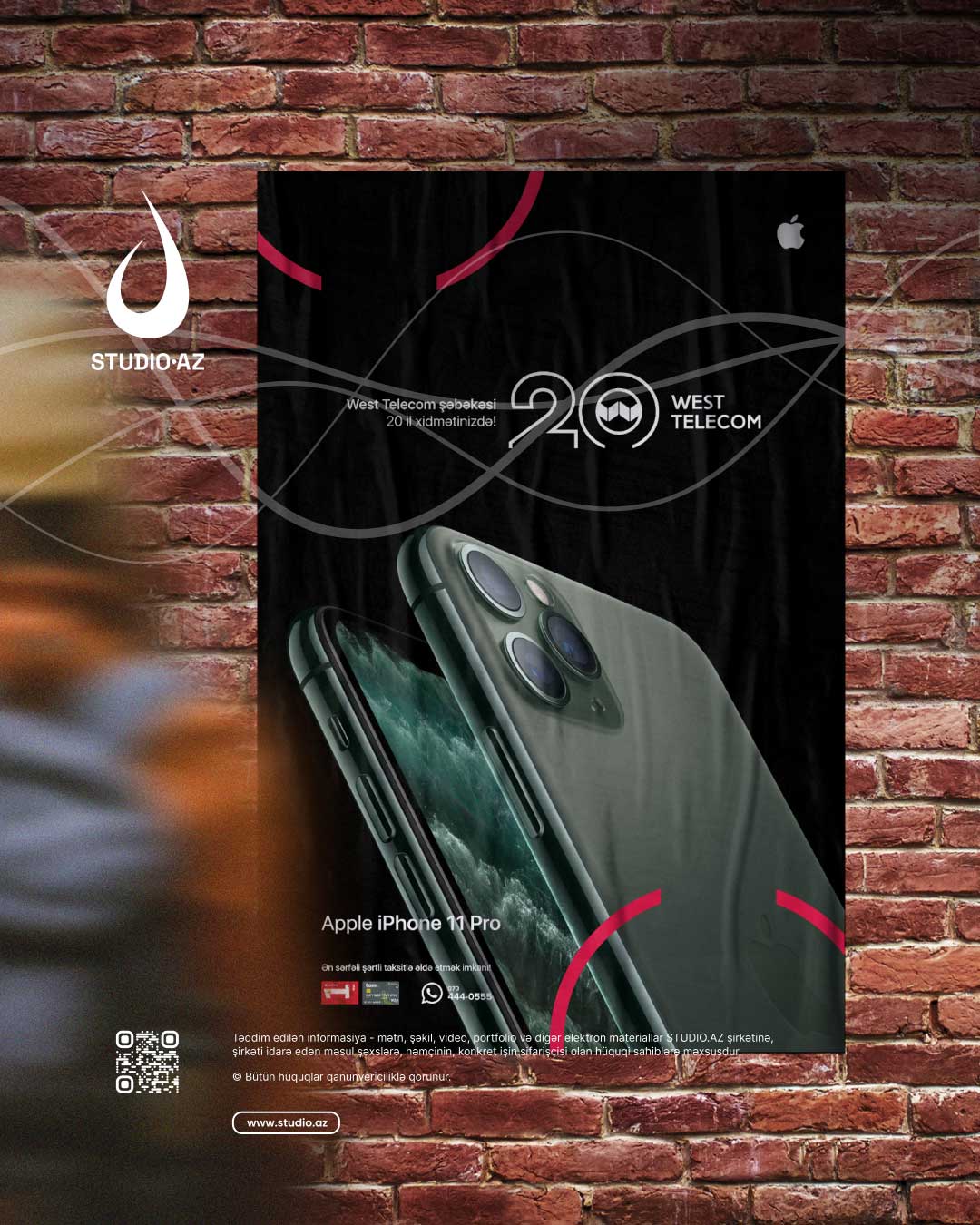 West Telecom - 20 illiyə Qrafik dizayn hazırlanması • STUDIO.AZ