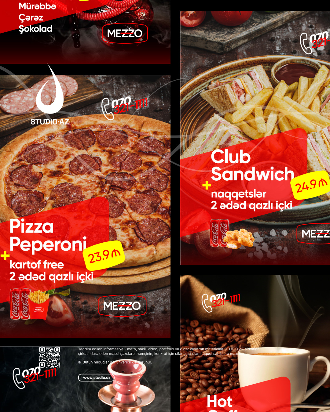 Mezzo Lounge - Vizual kimlik (Brendinq) hazırlanması • STUDIO.AZ