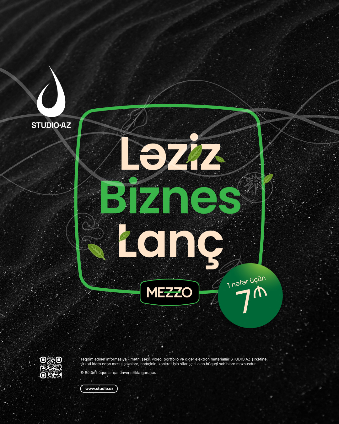 Mezzo Lounge - Vizual kimlik (Brendinq) hazırlanması • STUDIO.AZ