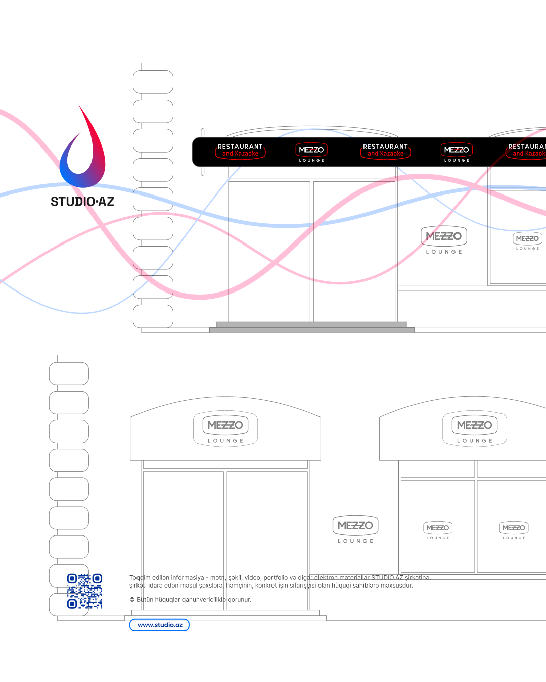 Mezzo Lounge - Vizual kimlik (Brendinq) hazırlanması • STUDIO.AZ