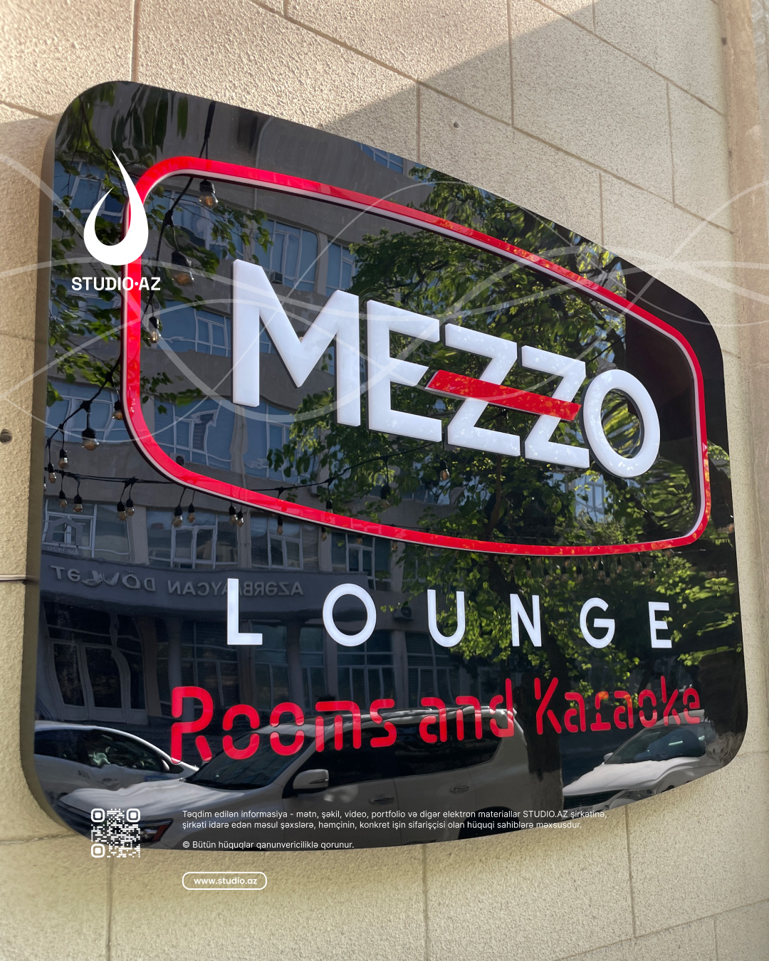 Mezzo Lounge - Vizual kimlik (Brendinq) hazırlanması • STUDIO.AZ