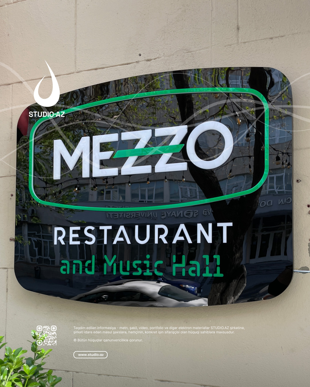 Mezzo Lounge - Vizual kimlik (Brendinq) hazırlanması • STUDIO.AZ